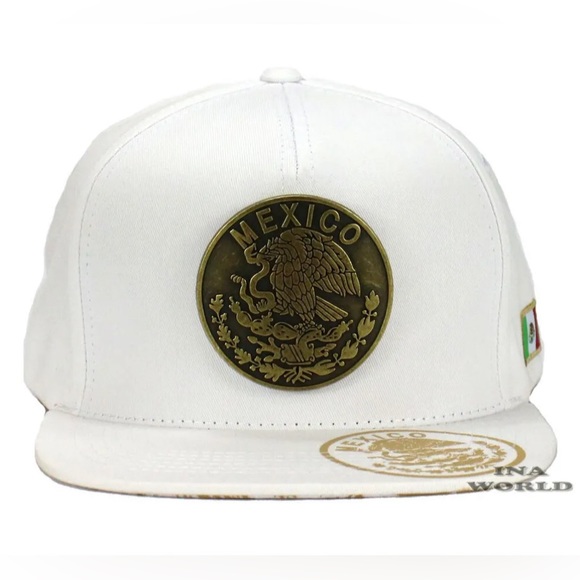 Accessories | Mexican Hat Mexico Metallic Brass Eagle Logo Snapback ...
